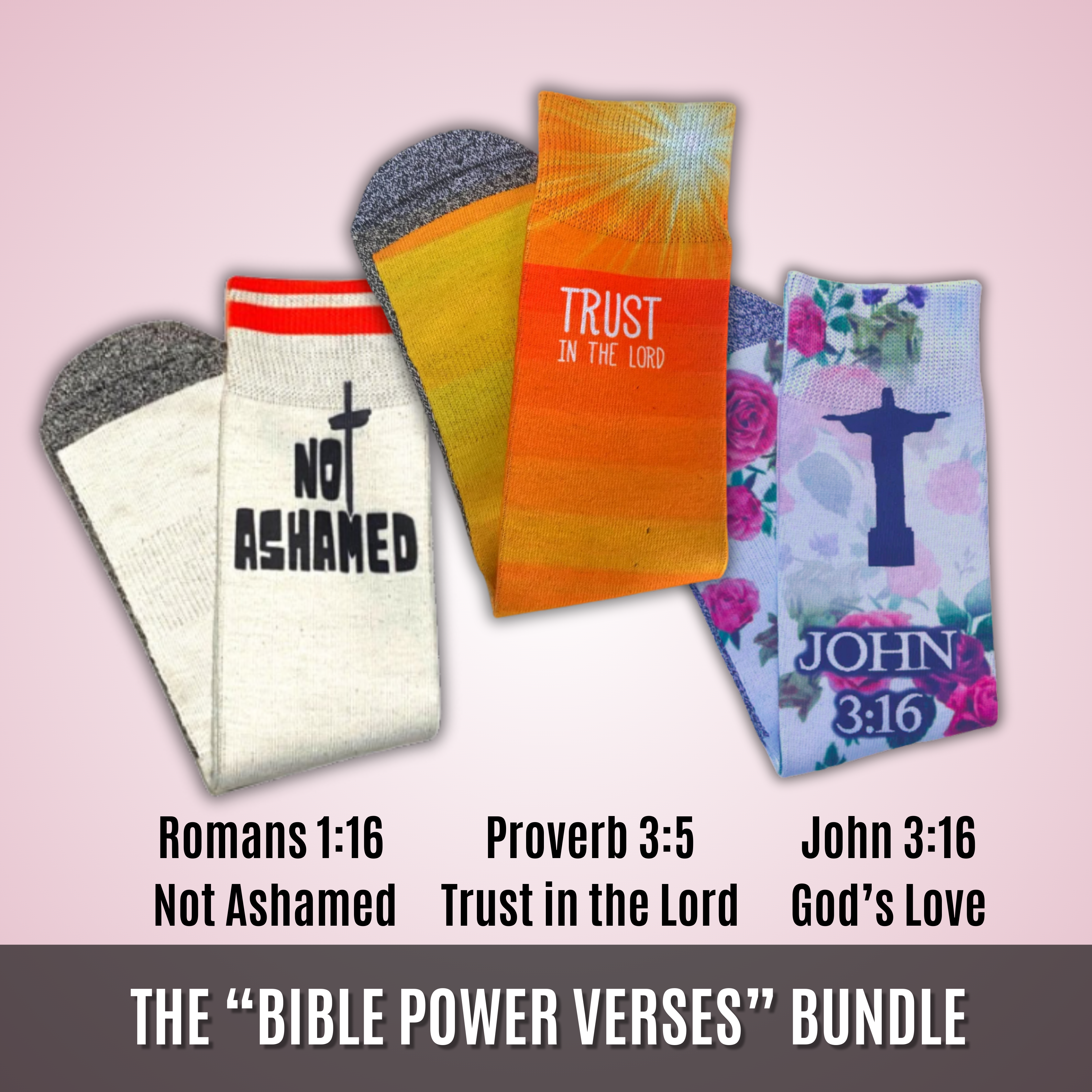 The “Power Verses” Bundle | 3-Pair Bundle – BibleSocks
